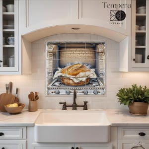 Bread Loaf Kitchen Backsplash Tiles, Bread Image Tiled Decor, Kitchen ...