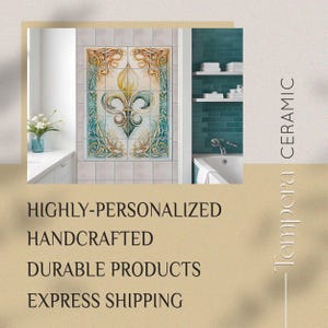 Fleur-de-lis Kitchen Backsplash Tiles: Classic Decor Accent - Etsy