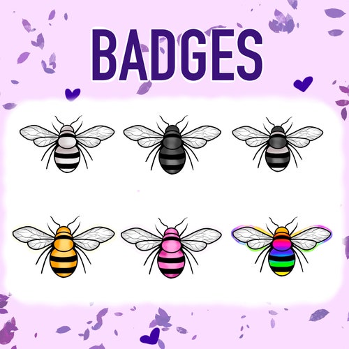 Twitch Bee Channel Point / Emote / Coin / Badges / Kawaii / - Etsy