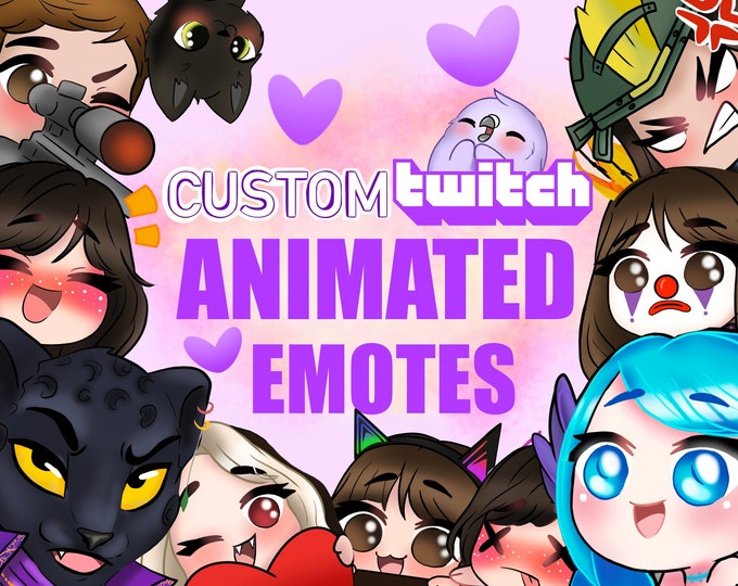 Custom Animated Emotes, Emojis, Sub Emotes for Your Twitch, Youtube ...
