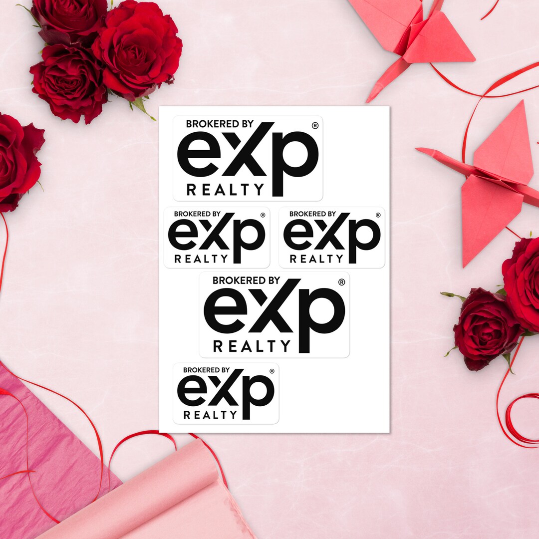 Brokered by Exp Realty Sticker, Bubble-free Stickers, Exp Realty ...