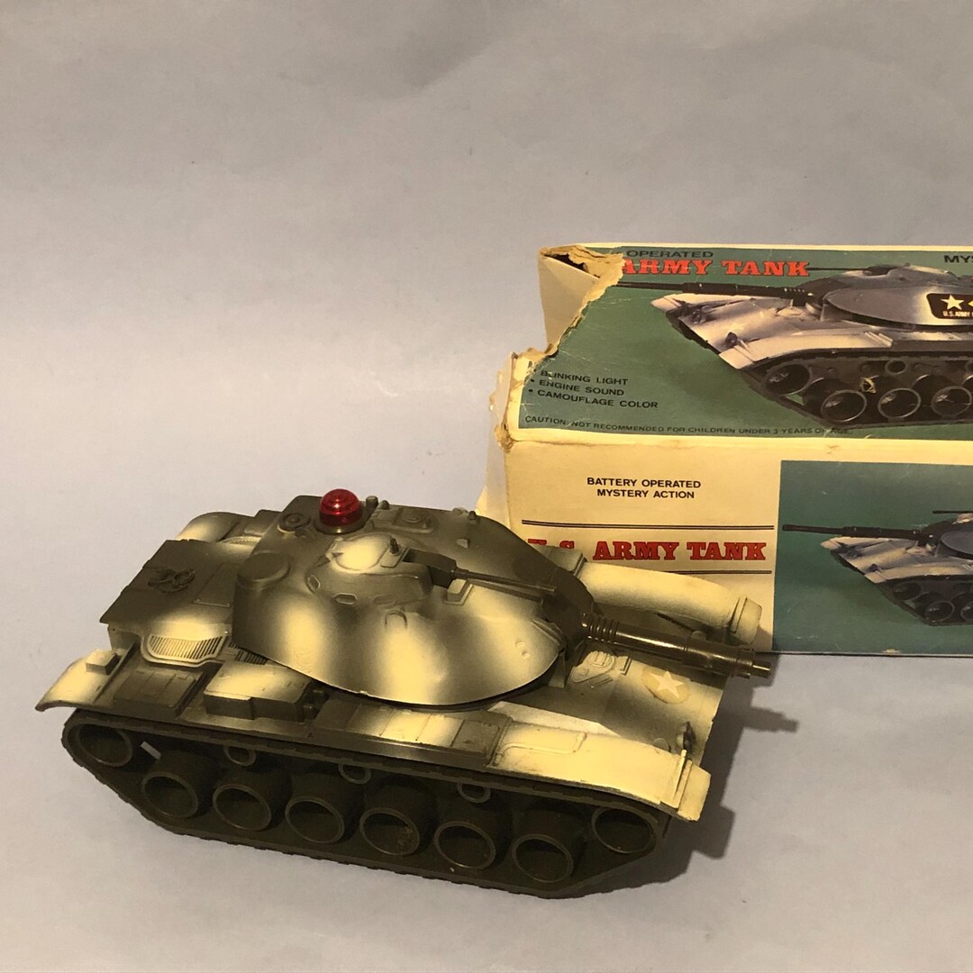 1960s US Army Battery Operated Tank - Hong Kong Toy W/ Box - Etsy