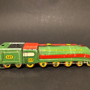 Classic Tin Train With Rubber Wheels Underneath -made in England - Make ...