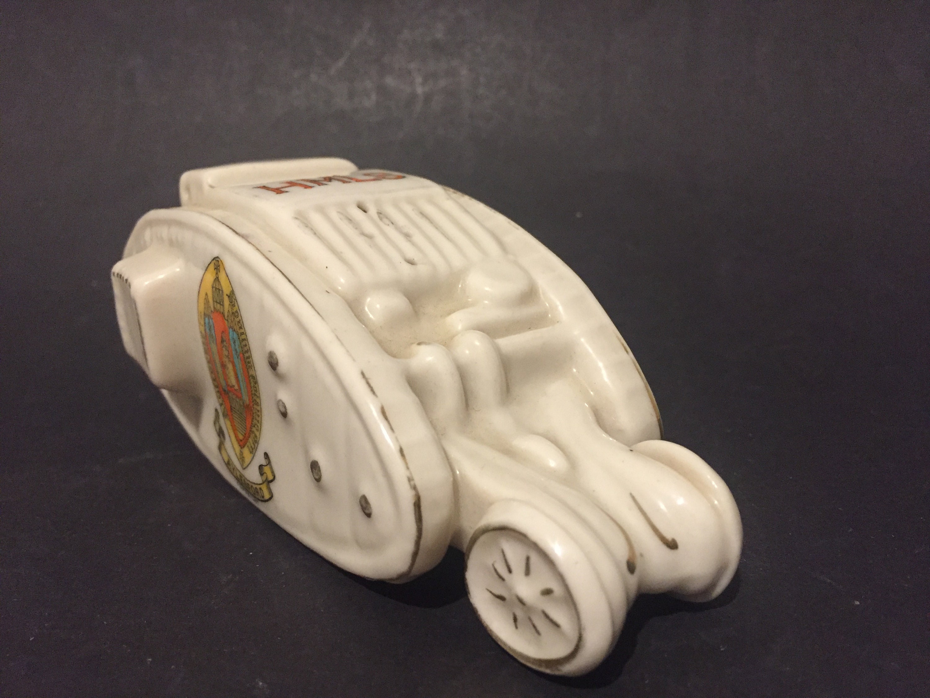 Carlton China Crested Ware Porcelain WW1 Tank With "creme -de -menthe ...
