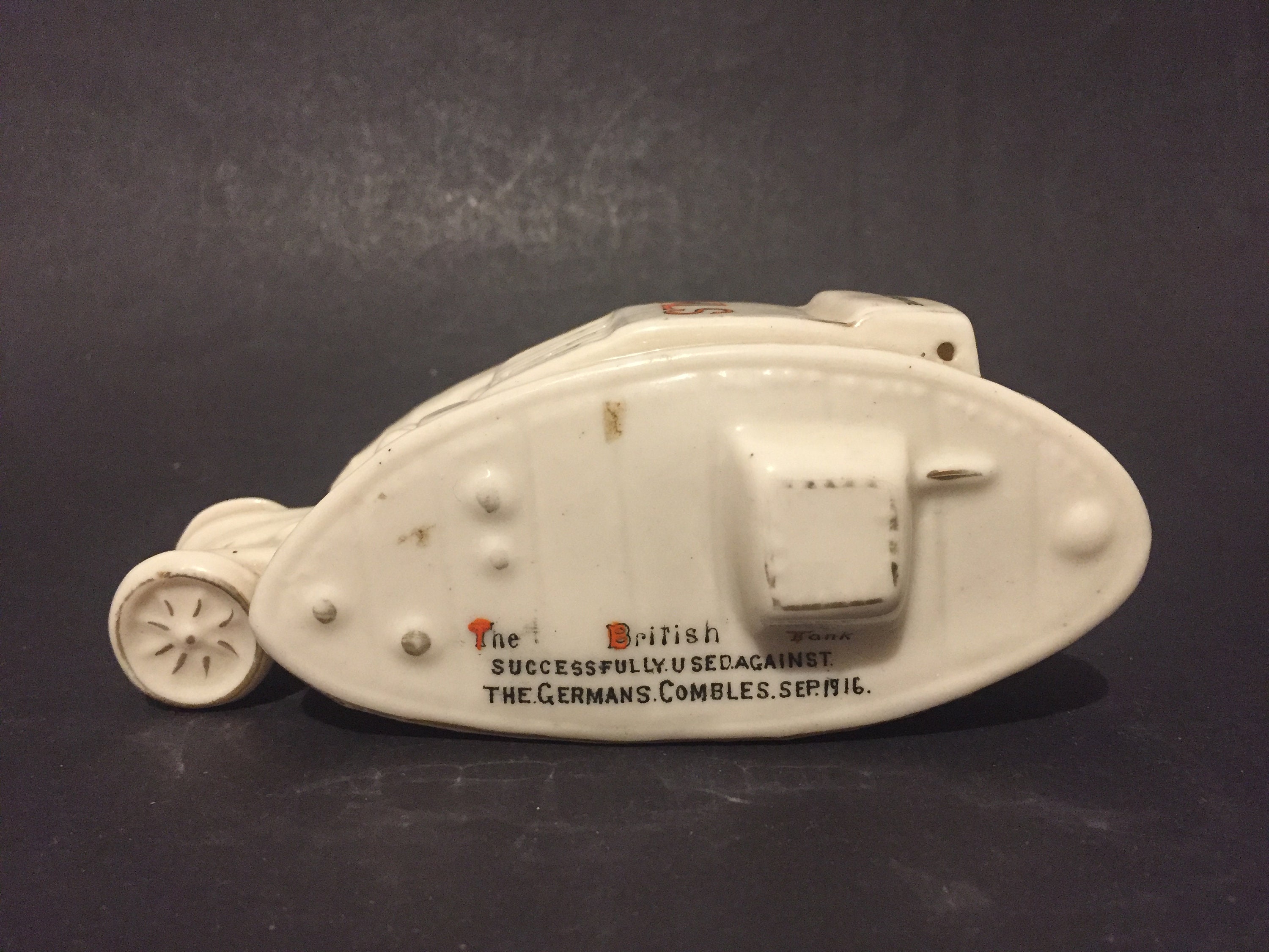 Carlton China Crested Ware Porcelain WW1 Tank With "creme -de -menthe ...
