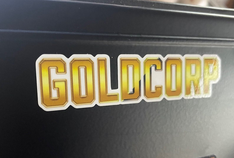 GOLDCORP Logo Sticker - 3"x.75" - Etsy