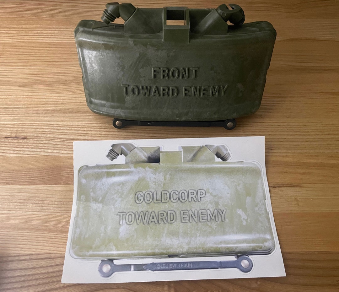 Lifesize M18A1 Claymore Sticker: GOLDCORP Toward Enemy - Etsy