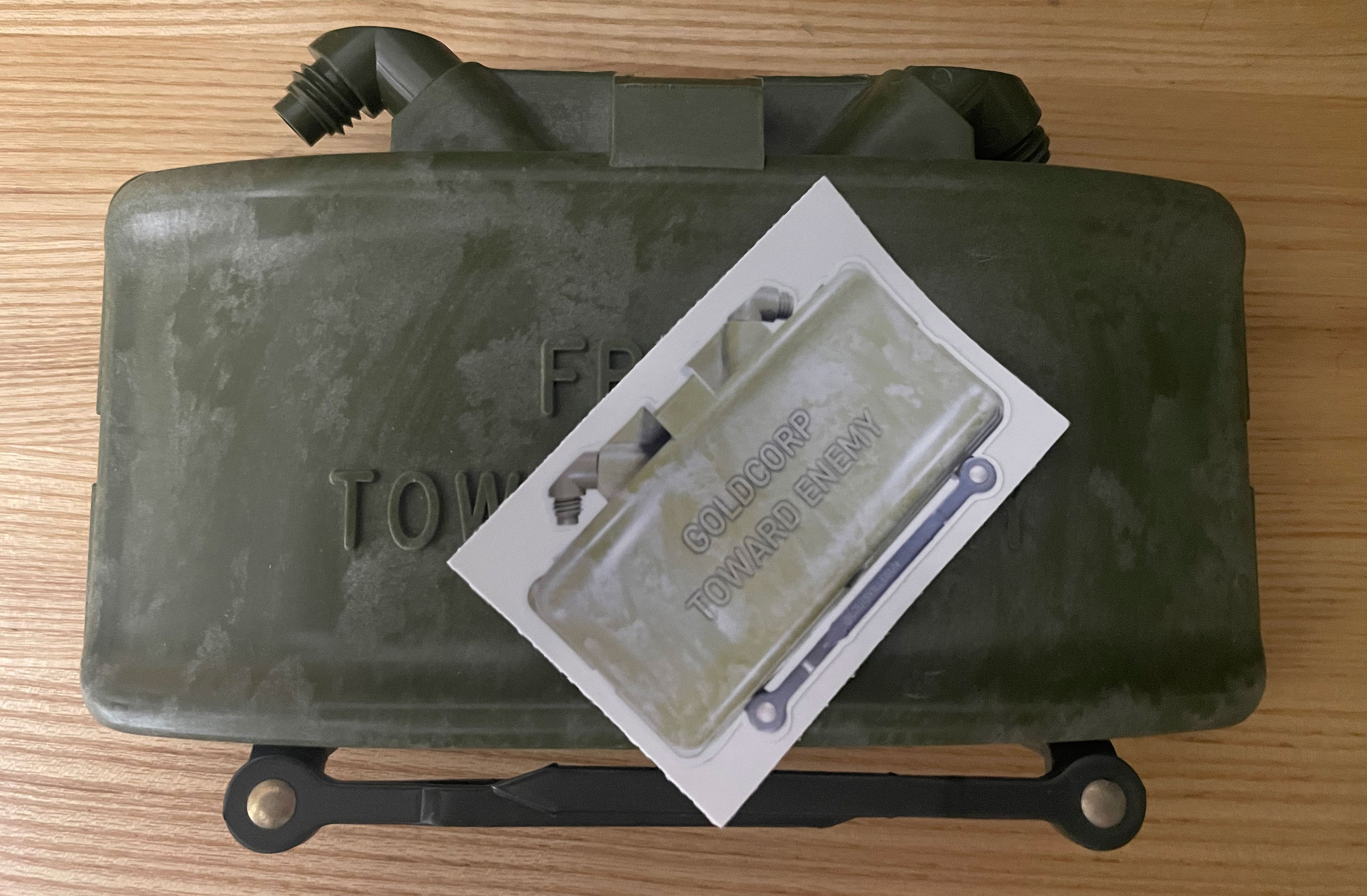 Mini M18A1 Claymore Sticker "goldcorp TOWARD Enemy" - 3.25" X 2" - Etsy
