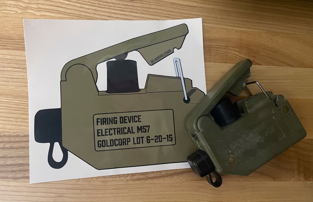 M57 Firing Device "claymore Clacker" Sticker - 6.5" X 5.625" - Etsy