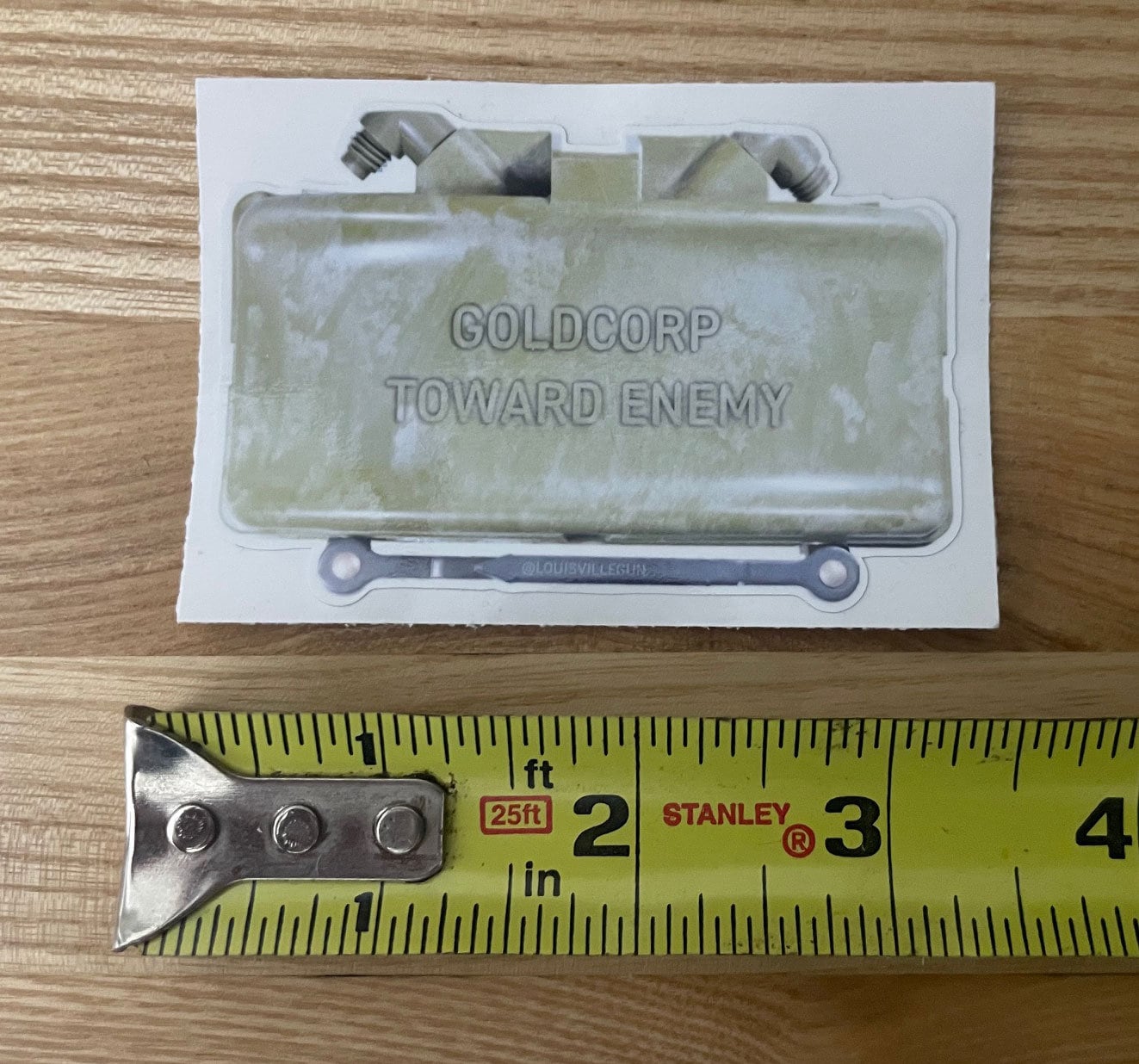 Mini M18A1 Claymore Sticker "goldcorp TOWARD Enemy" - 3.25" X 2" - Etsy