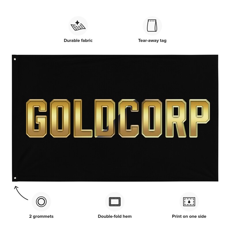 GOLDCORP Logo Flag - Etsy