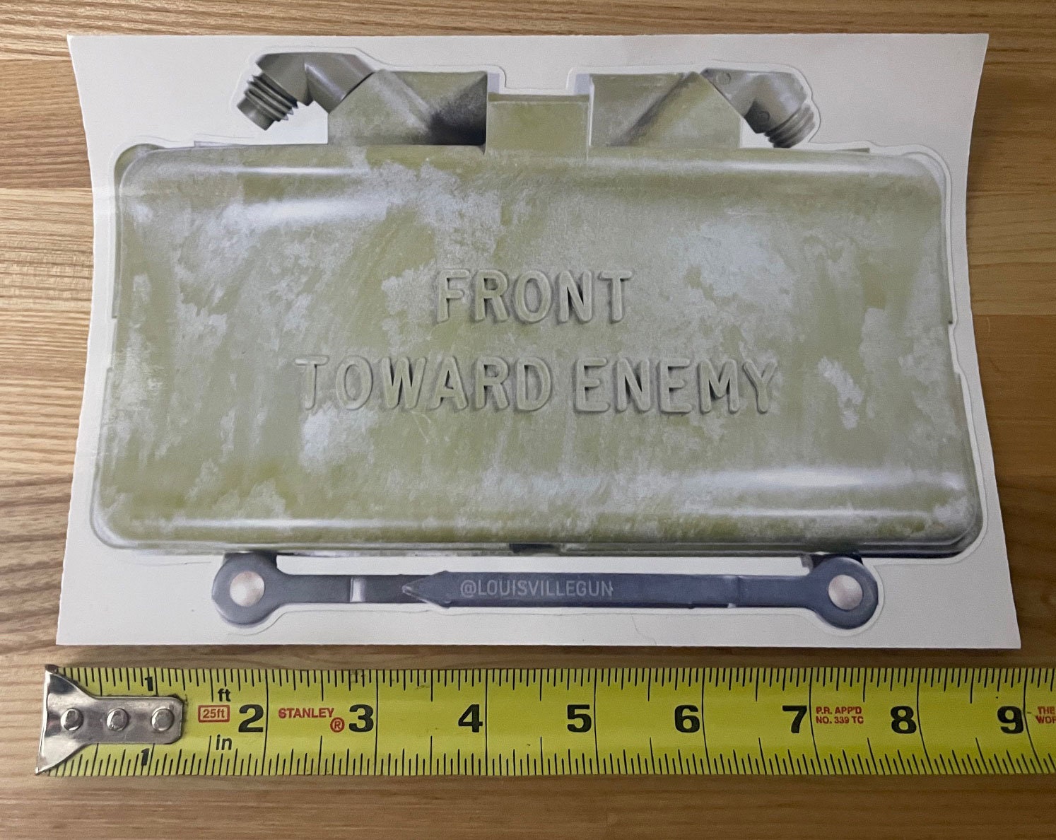 Lifesize M18A1 Claymore Sticker: Front Toward Enemy - Etsy