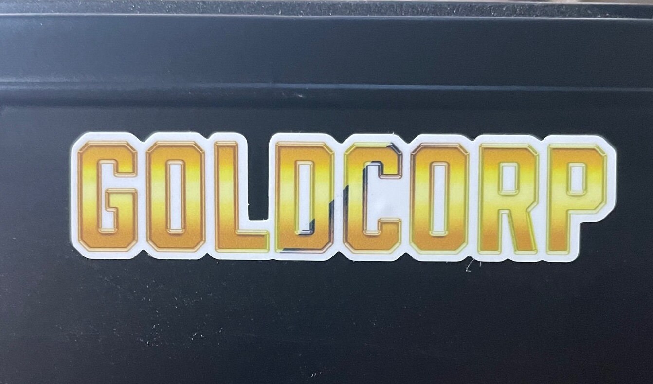 GOLDCORP Logo Sticker - 3"x.75" - Etsy