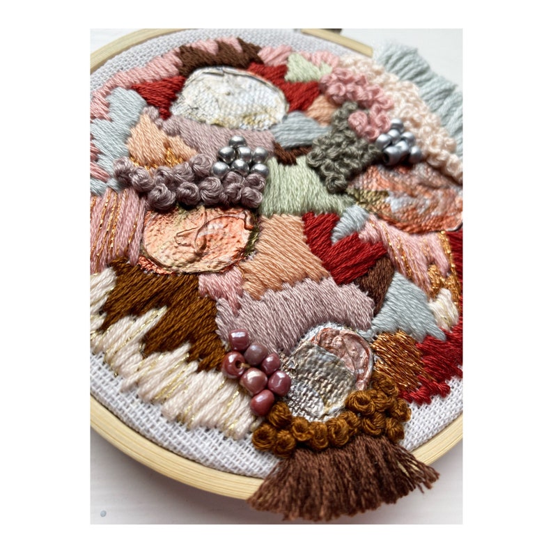 Embroidery Abstract Art Hand Embroidery Wall Art 3D - Etsy UK