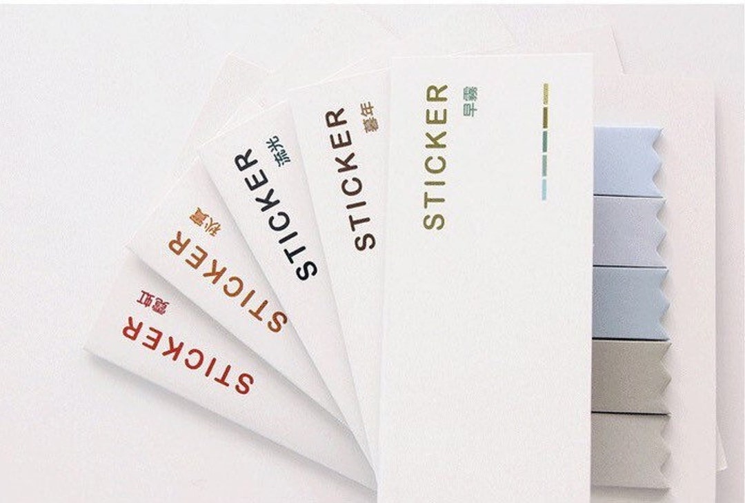 Cute Gradient Sticky Note | Dairy Book Marker | Handbook Remarks | Mini ...