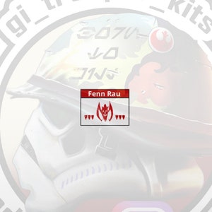 1/12 -fenn Rau Helmet Waterslide Decal Black Series - Etsy