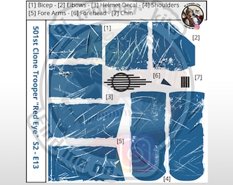 Clone Trooper Decal Sheet - Etsy