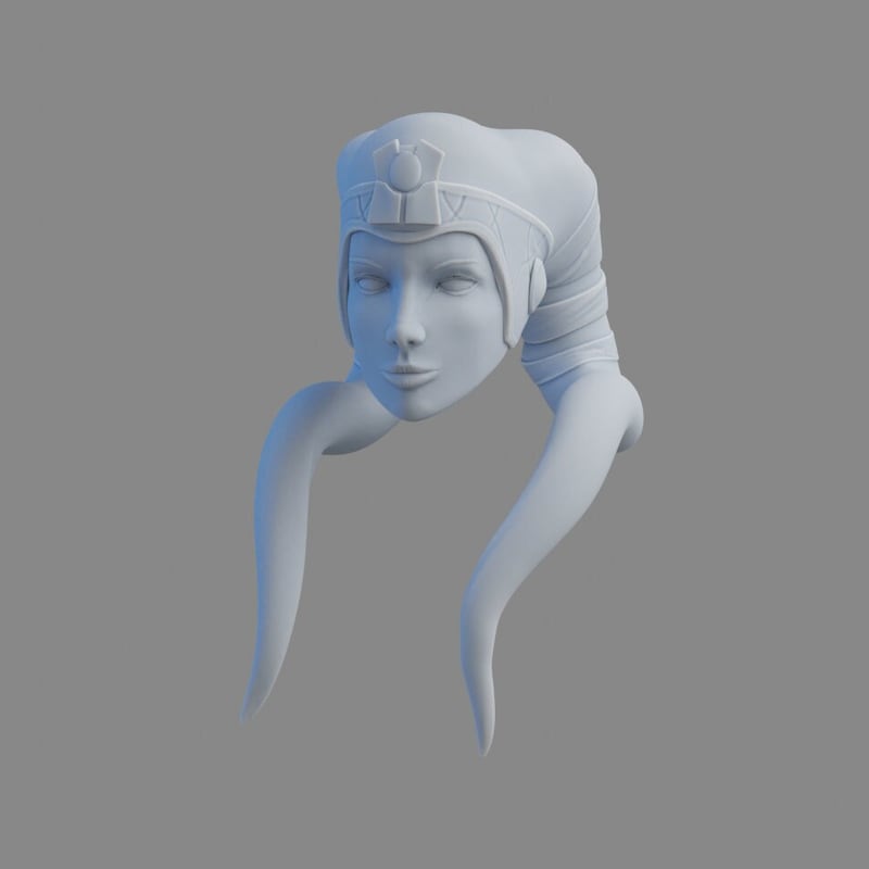 3d Printed Head 1/18 - Etsy