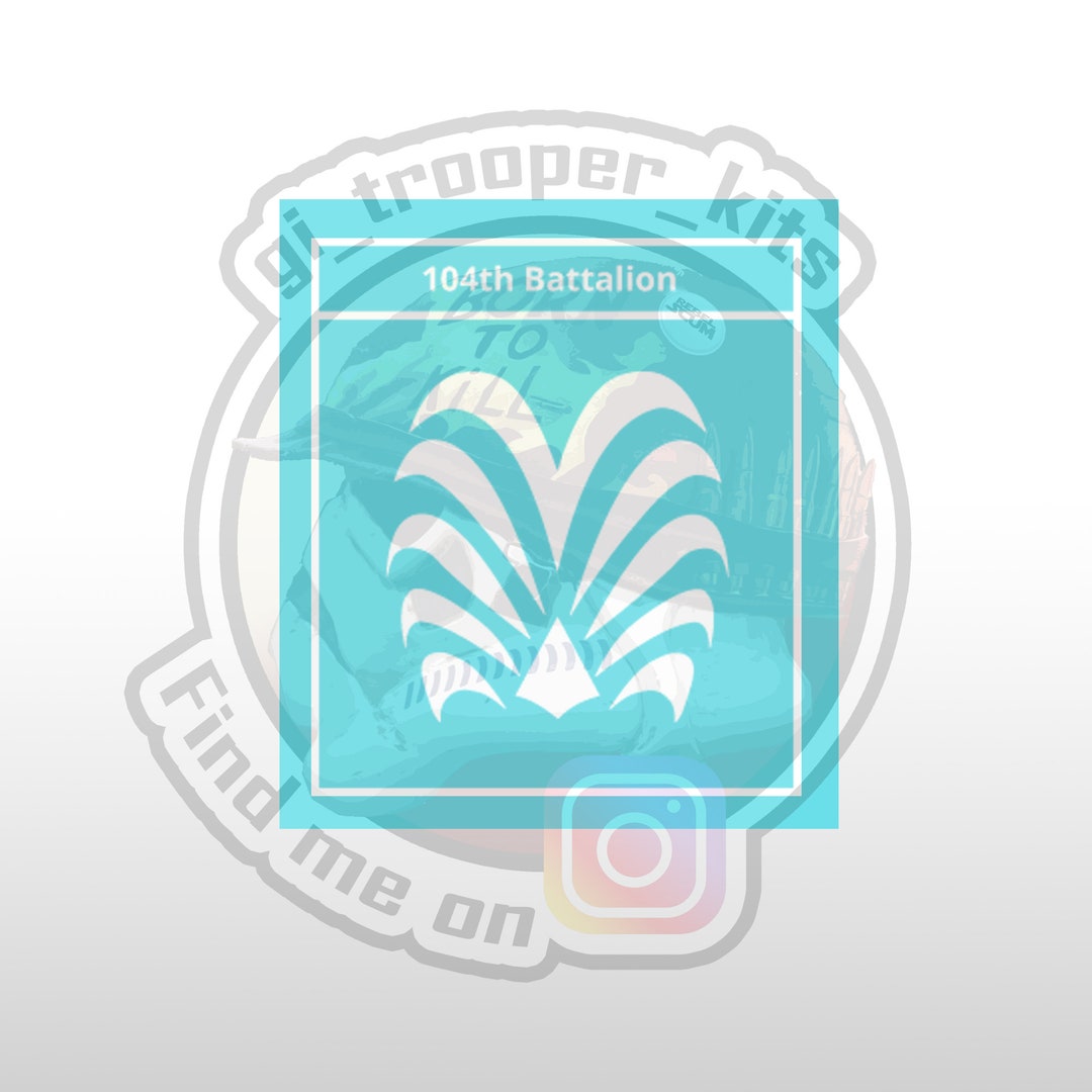 1/12 - 104th Shoulder Arm Waterslide Decal - Etsy