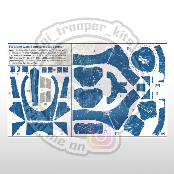 1/12 501st Sgt 'boomer' Clone Trooper Waterslide - Etsy