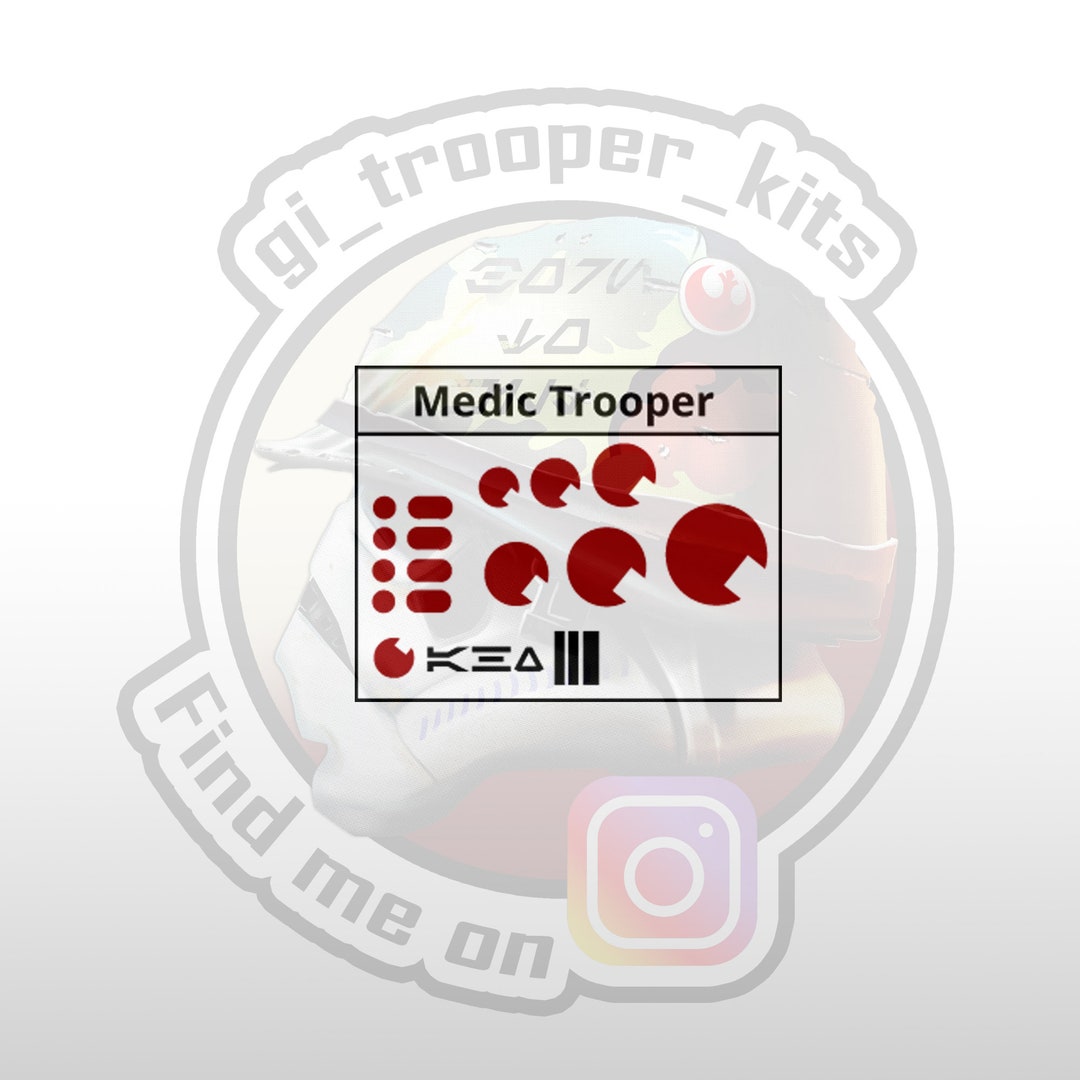 1/12 - Medic Trooper Waterslide Decals - Etsy