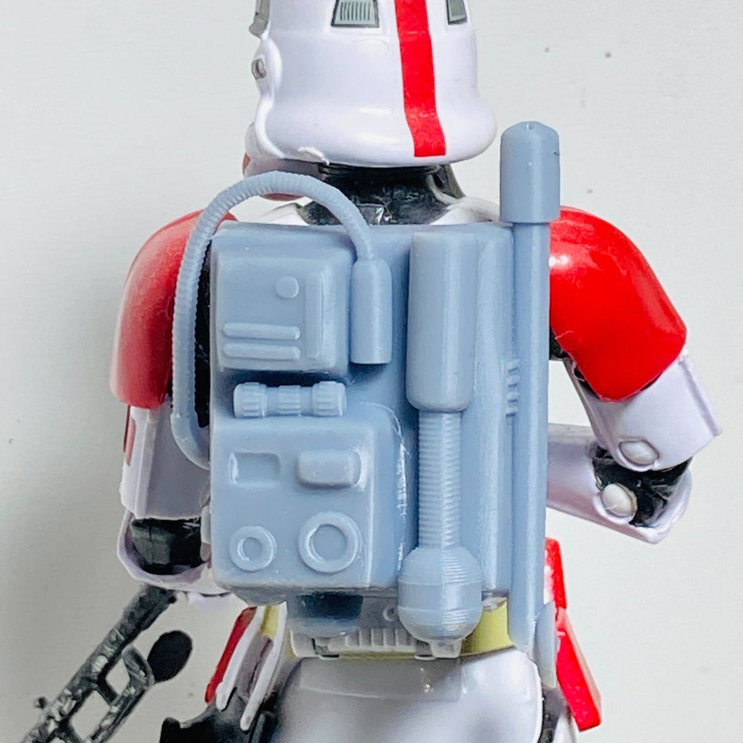 Shock Trooper / BF2 Heavy Trooper Back Pack STAR WARS Black Series 6 ...