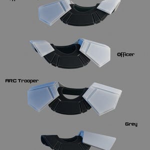 1/12 - Clone Pauldron(s) 3D Print - Etsy UK