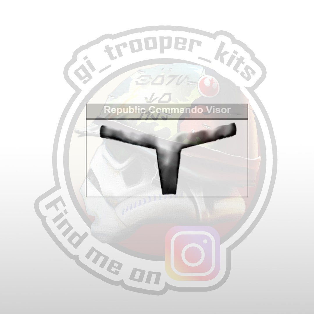 1/12 - Clone Commando Visor Th Decal Sheet - V2 - Etsy