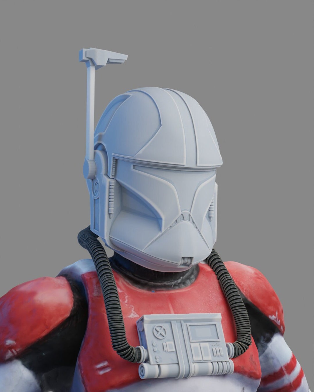 1/12 - ARC Pilot P1 Helmet, Tubes & Chest Box - 3D Printed - Etsy