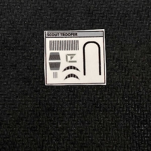 1/12 - Scout Trooper Decal Sheet Th Helmet - Etsy