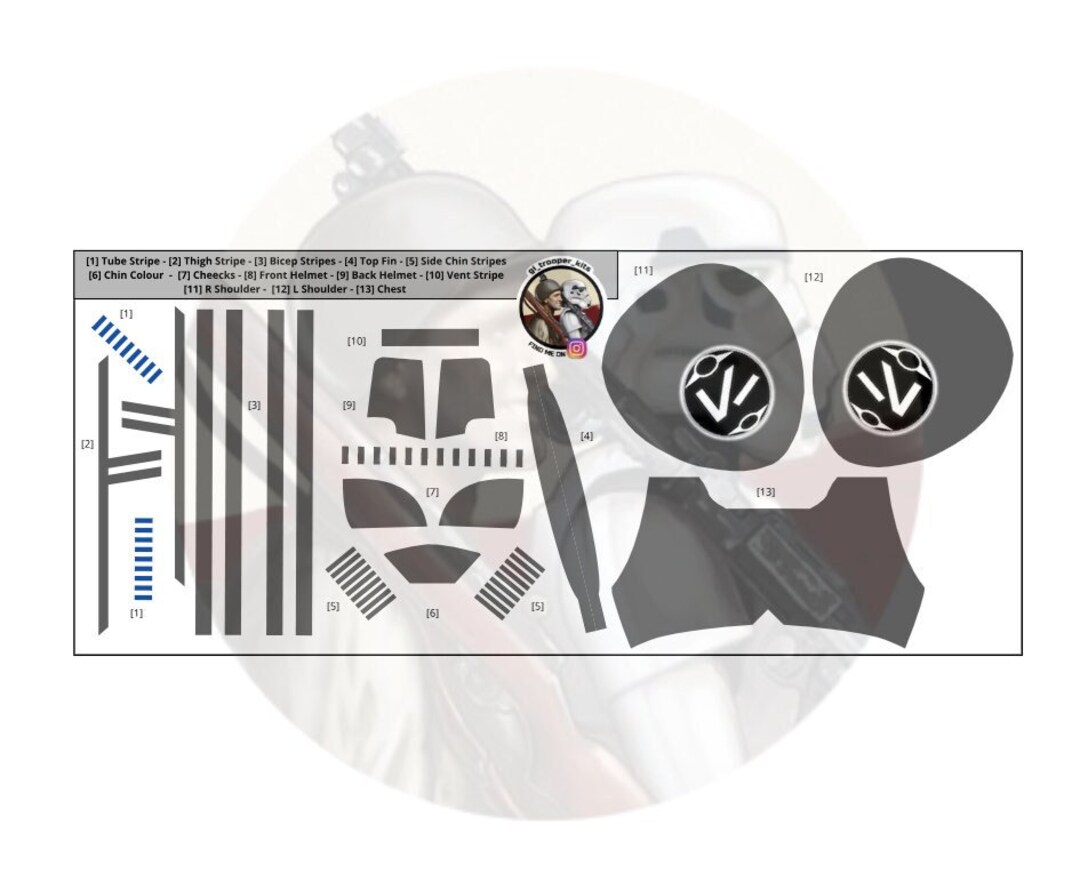 1/12 - Clone Trooper Kamino Security Guard - Th Waterslide Decals SW ...