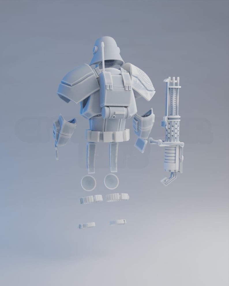 1/12 - Commander Bragh - 3D Printed Kit - Etsy