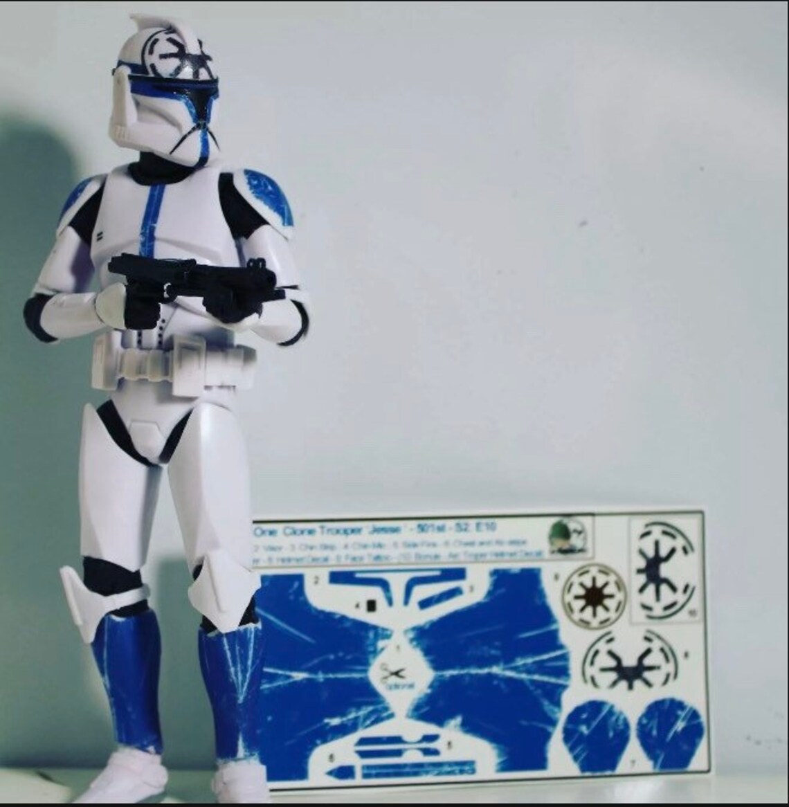 1/12 Jesse Phase 1 Decal Sheet Star Wars Black Series Clone | Etsy