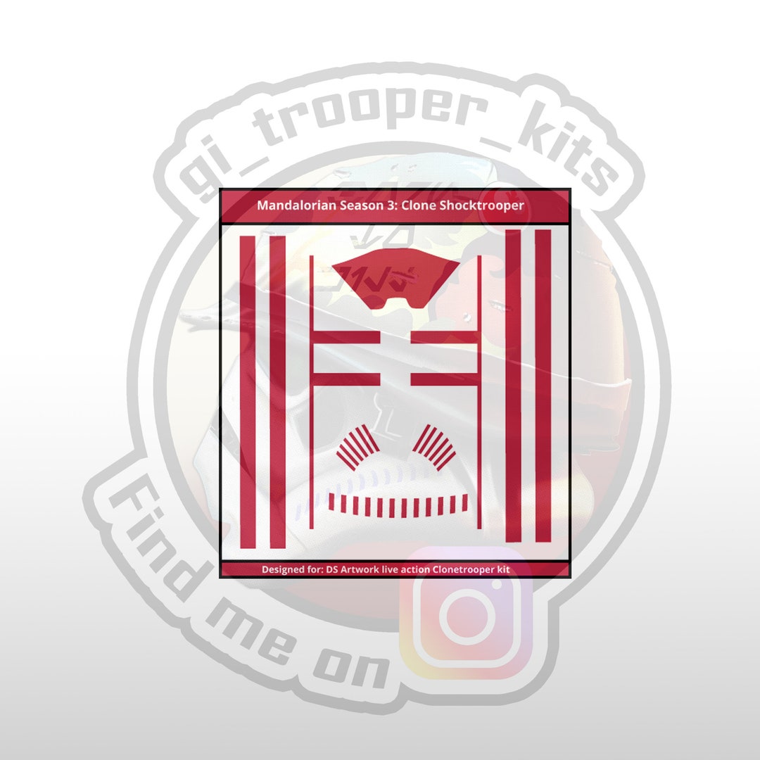 1/12 - Mando S3 Clone Shocktrooper Waterslide Decals - Etsy