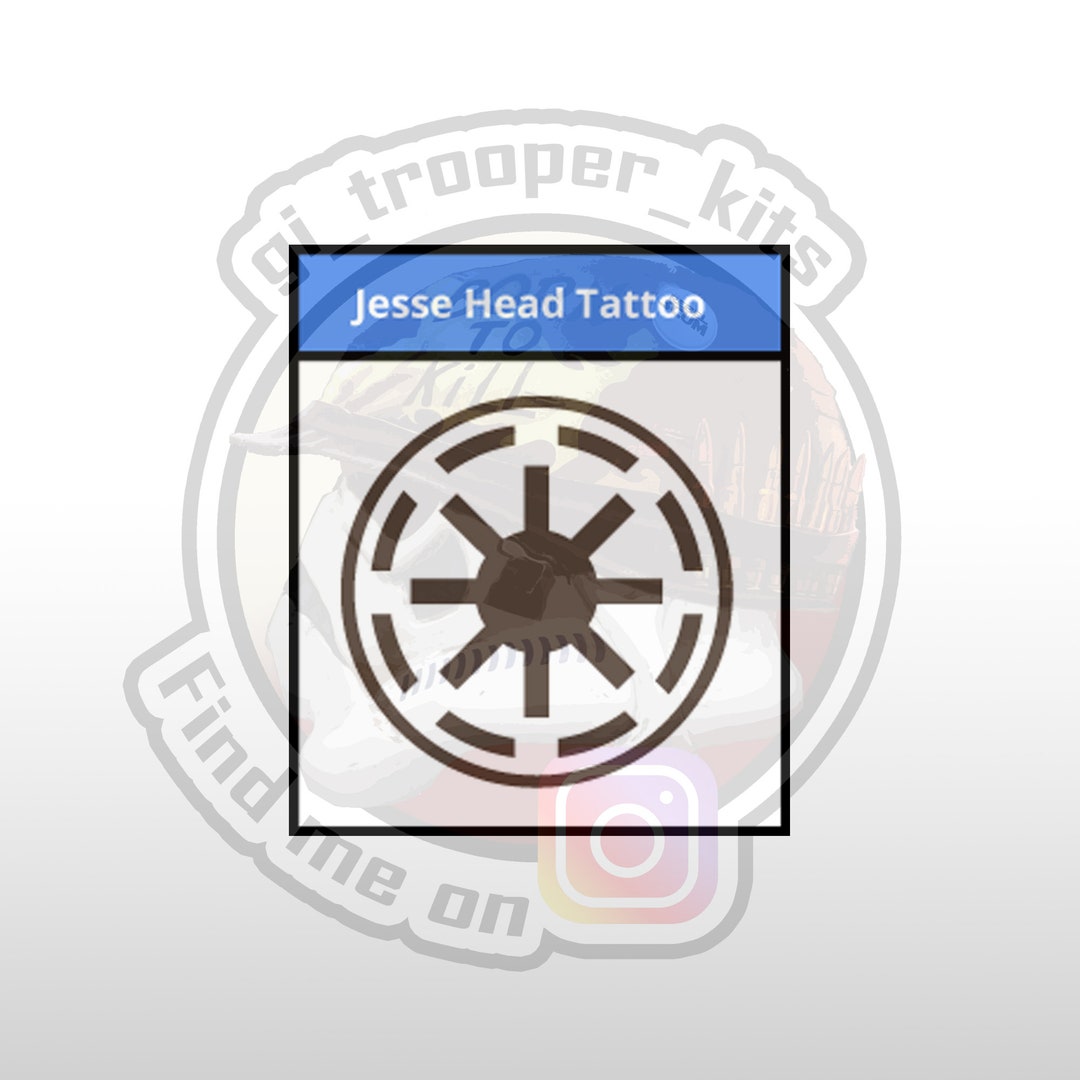 1/12 - Jesse - Tattoo - Black Series Waterslide Decal - Etsy