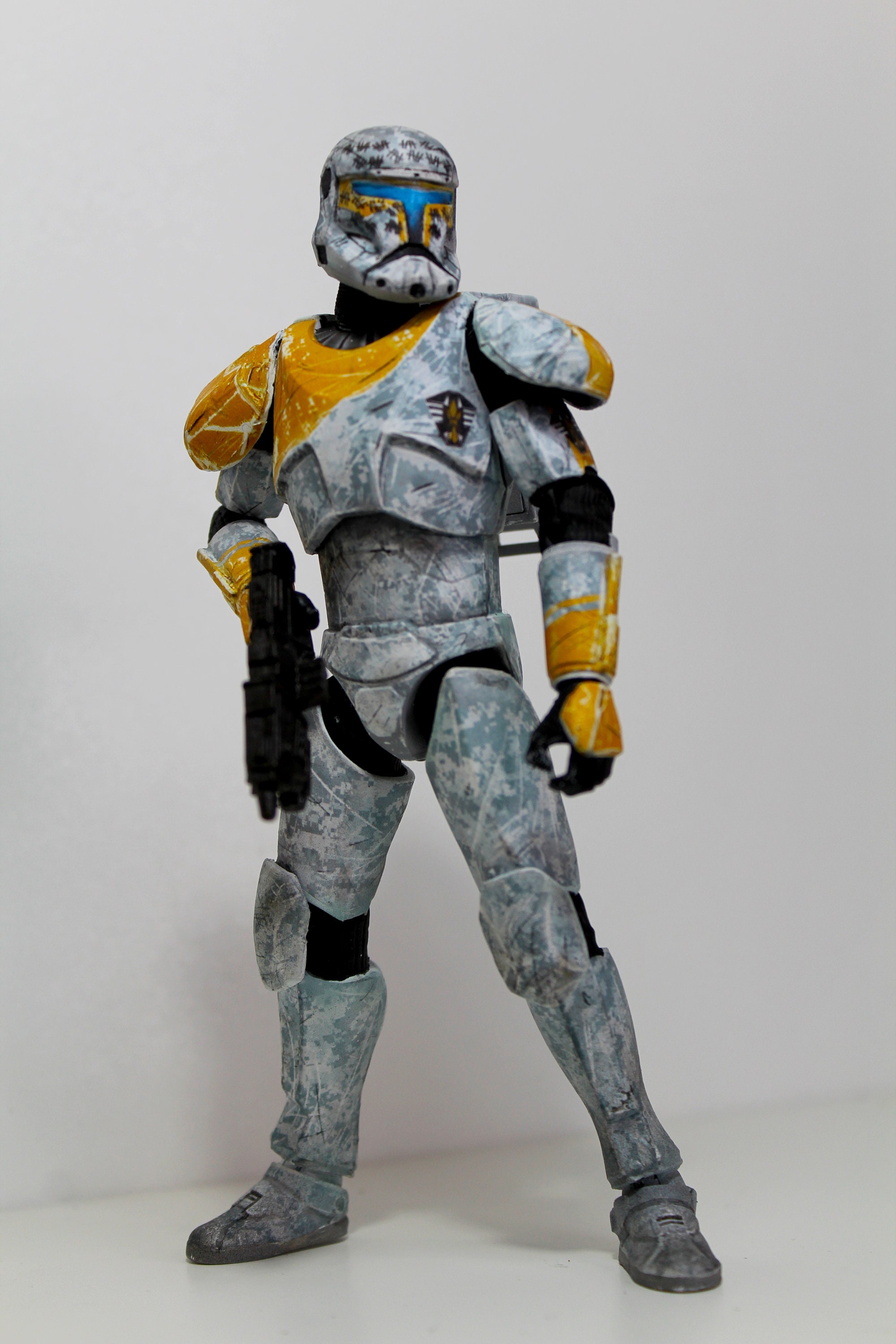 1/12 - Clone Commando Gregor Waterslide Decal Sheet Star Wars Black ...