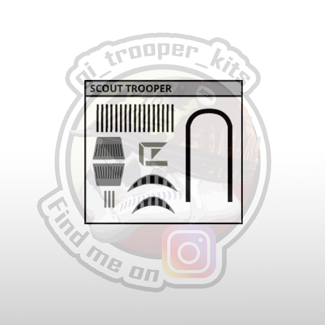 1/12 Scout Trooper Decal Sheet Th Helmet - Etsy