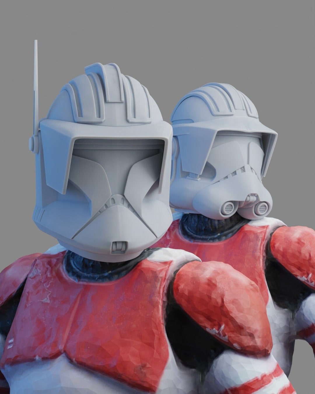 1/12 - Clone Heavy Trooper P1 & P2 3D Printed Helmet - Etsy