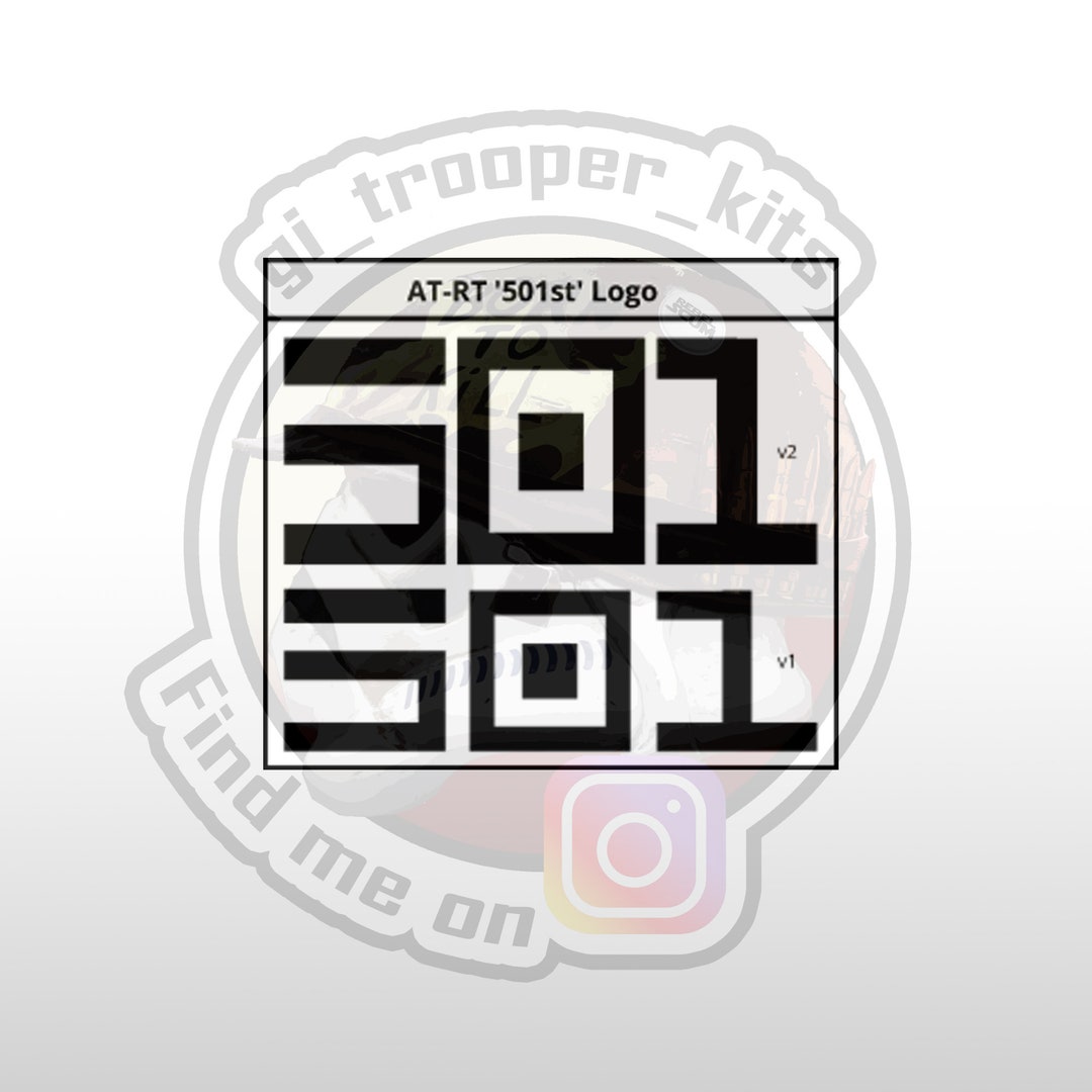 1/12 - AT-RT 501st Waterslide Decal - Etsy