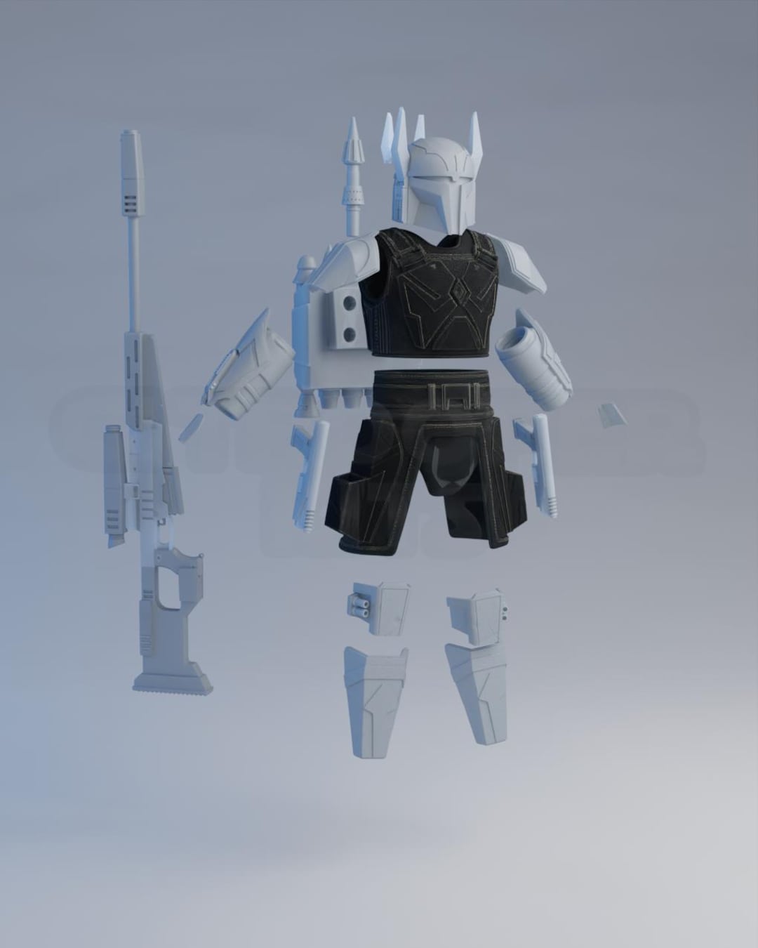 1/12 - Gar Saxon (clone Wars S7) - 3D Printed Parts - Etsy UK