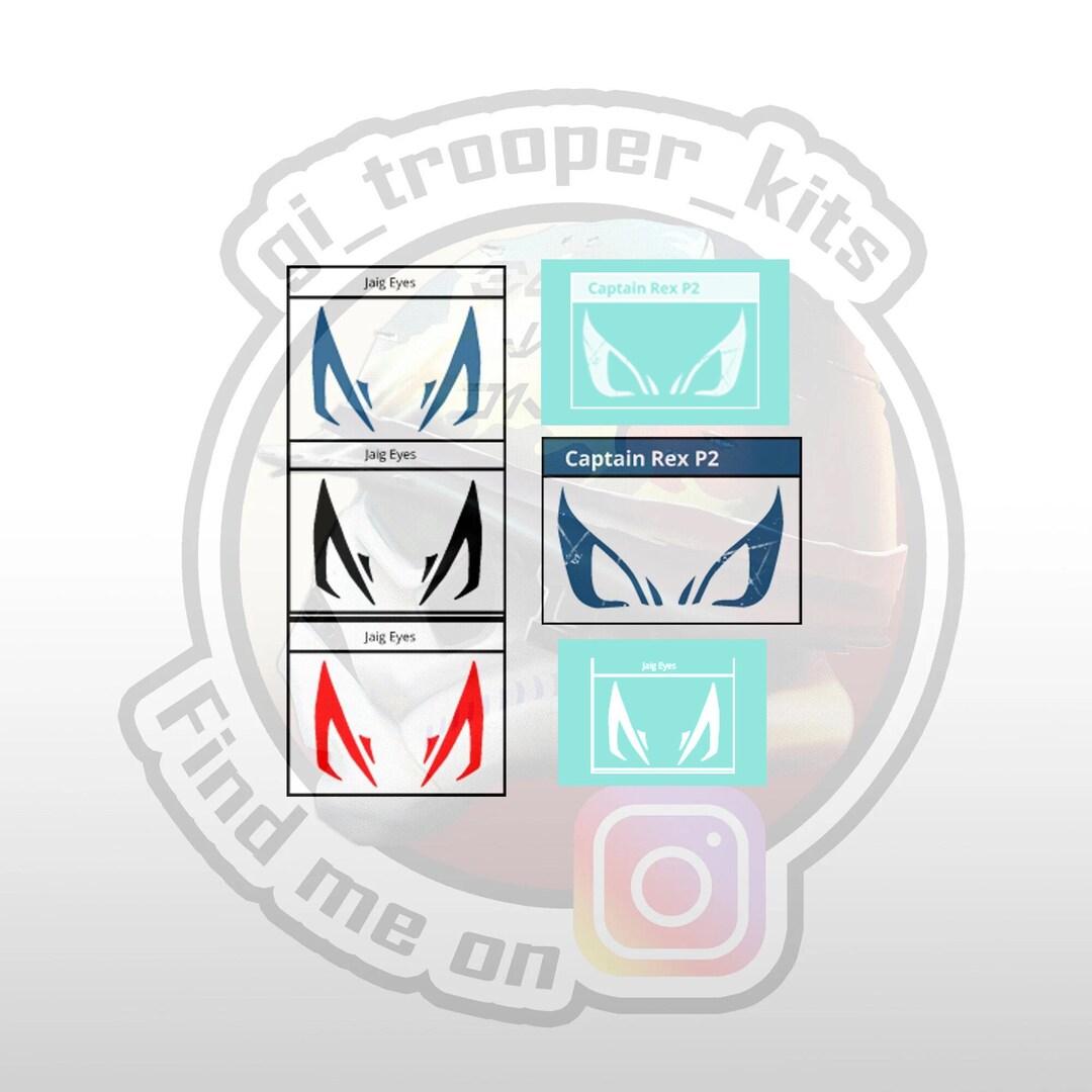 1/12 & 1/6 - Jaig Eyes Waterslide Decal - Etsy