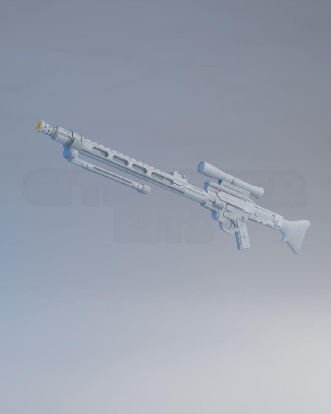 1/12 - DC-15X Battlefront Blaster 3D Printed - Etsy