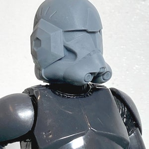 1/12 & 1/18 P2 Stealth Ops Clone Trooper Black Series 3D Printed Helmet ...