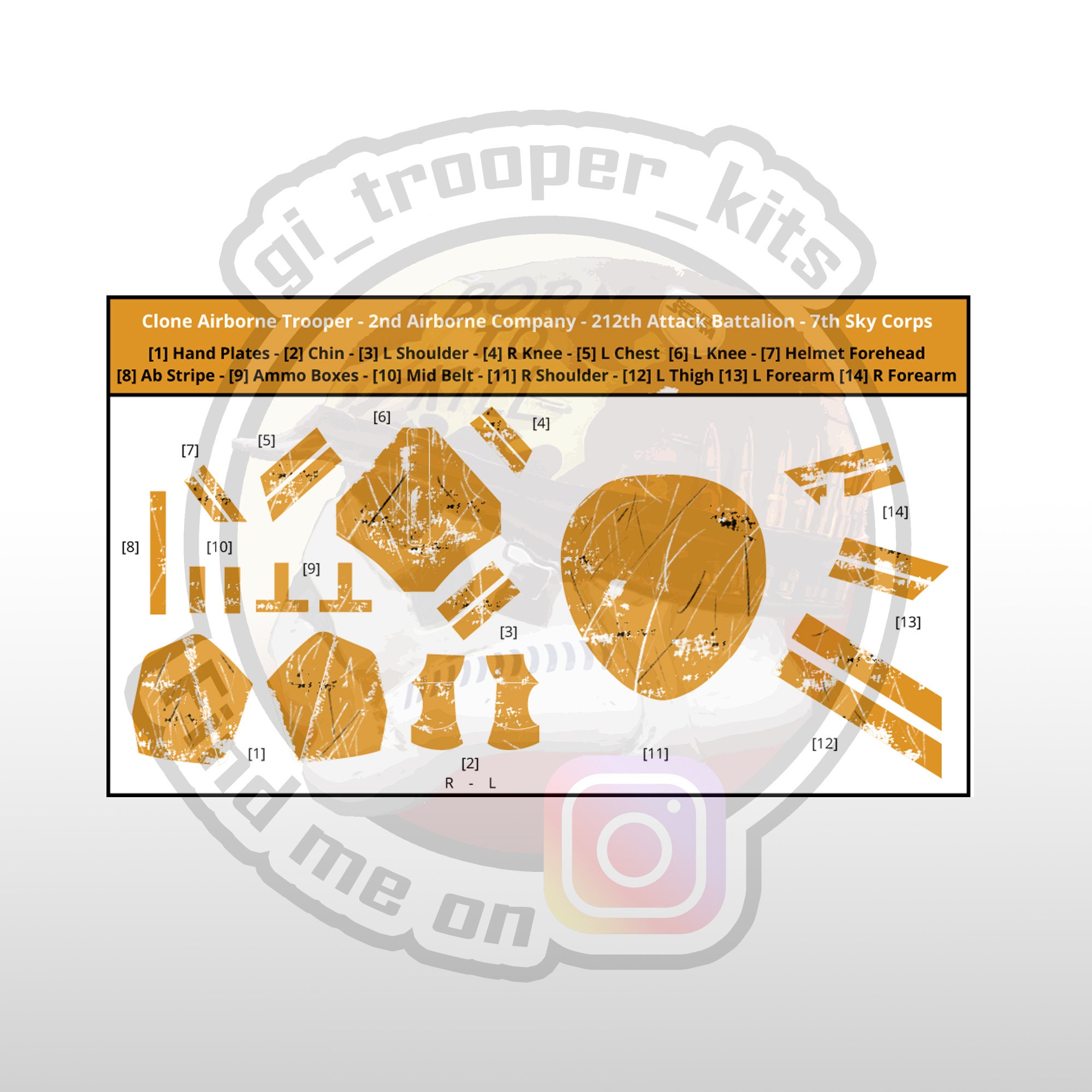1/12 - 212th Airborne Trooper Waterslide Decals - Etsy UK