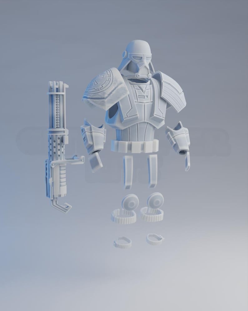 1/12 - Commander Bragh - 3D Printed Kit - Etsy