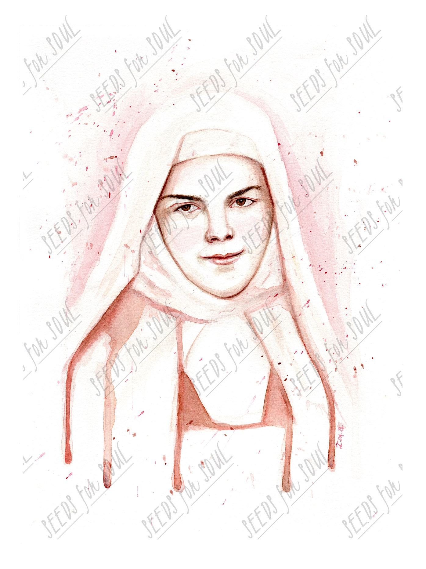 Wall Decor / Poster Portrait of Saint Mariam Baouardy / - Etsy