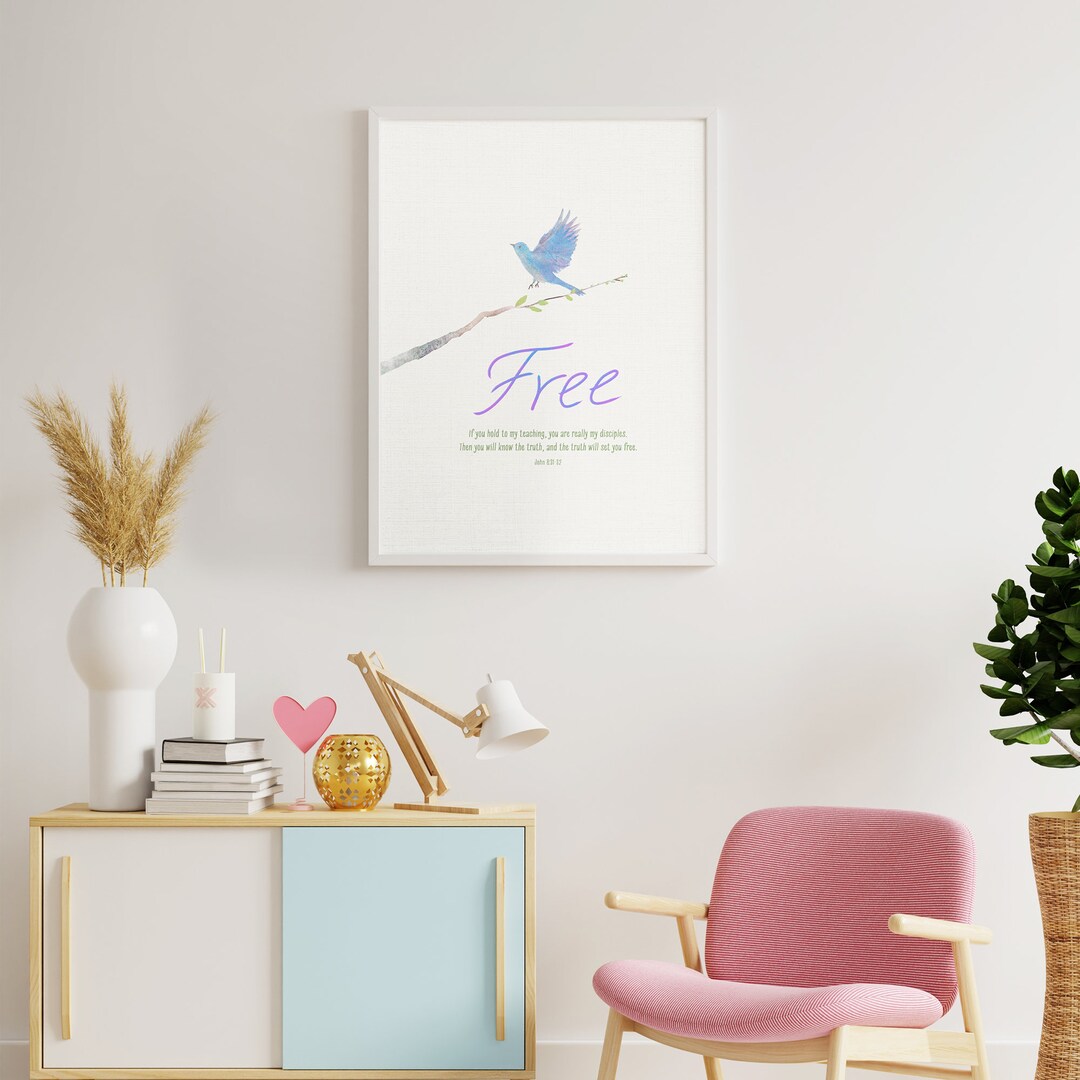 John 8 Freechristian Wall Art Bible Verse Prints Scripture Etsy