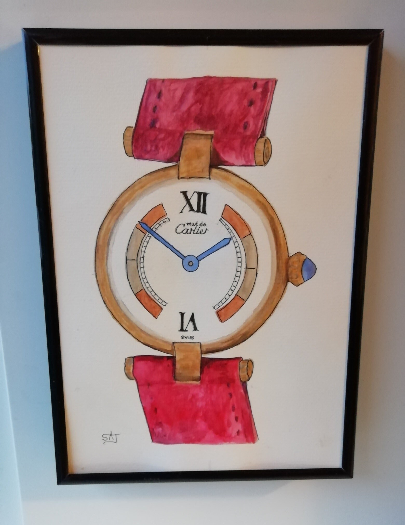 Cartier Must De Vermeil - Original Water Colour - Etsy