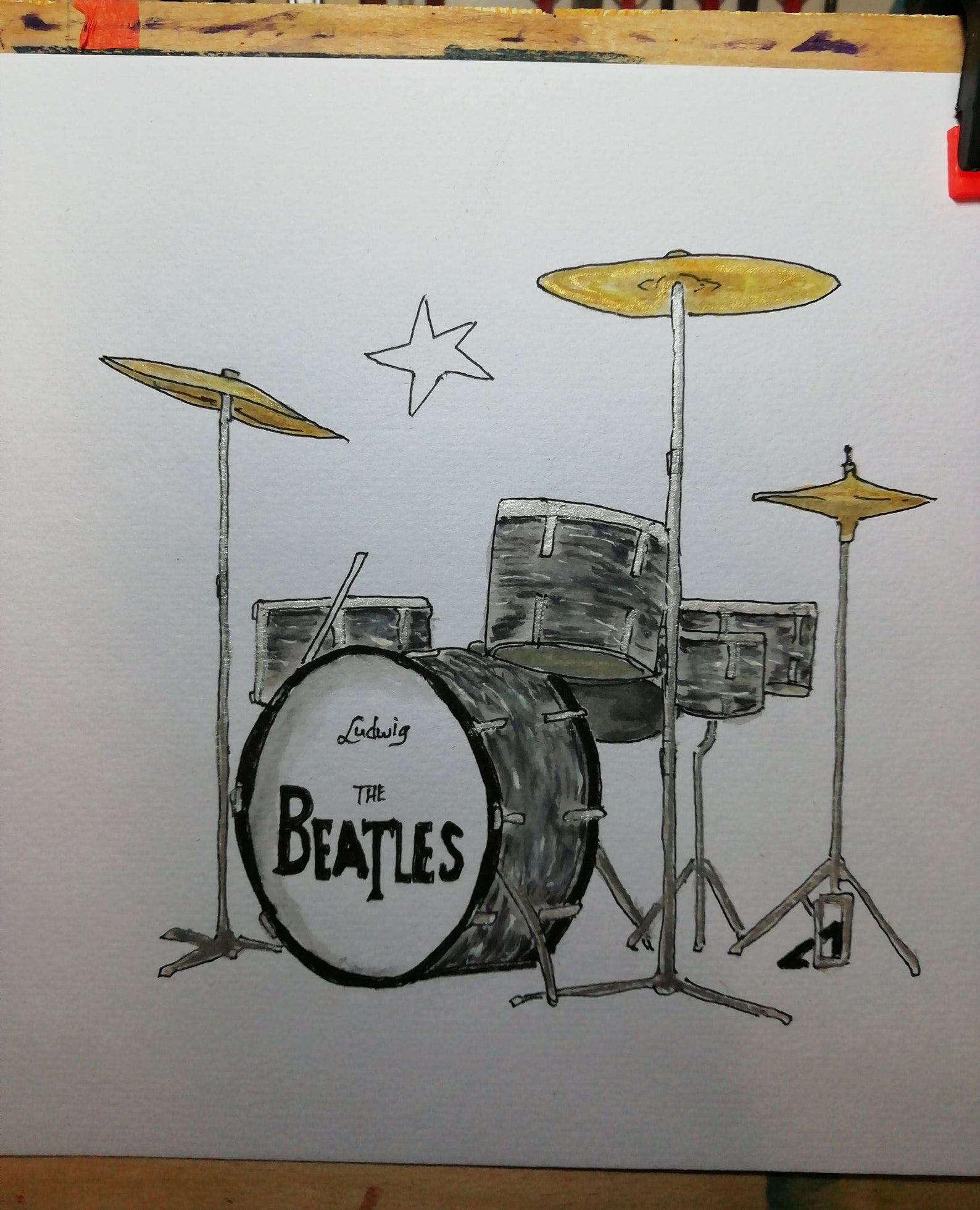 Ringo's Kit - an Original Water Colour - Etsy