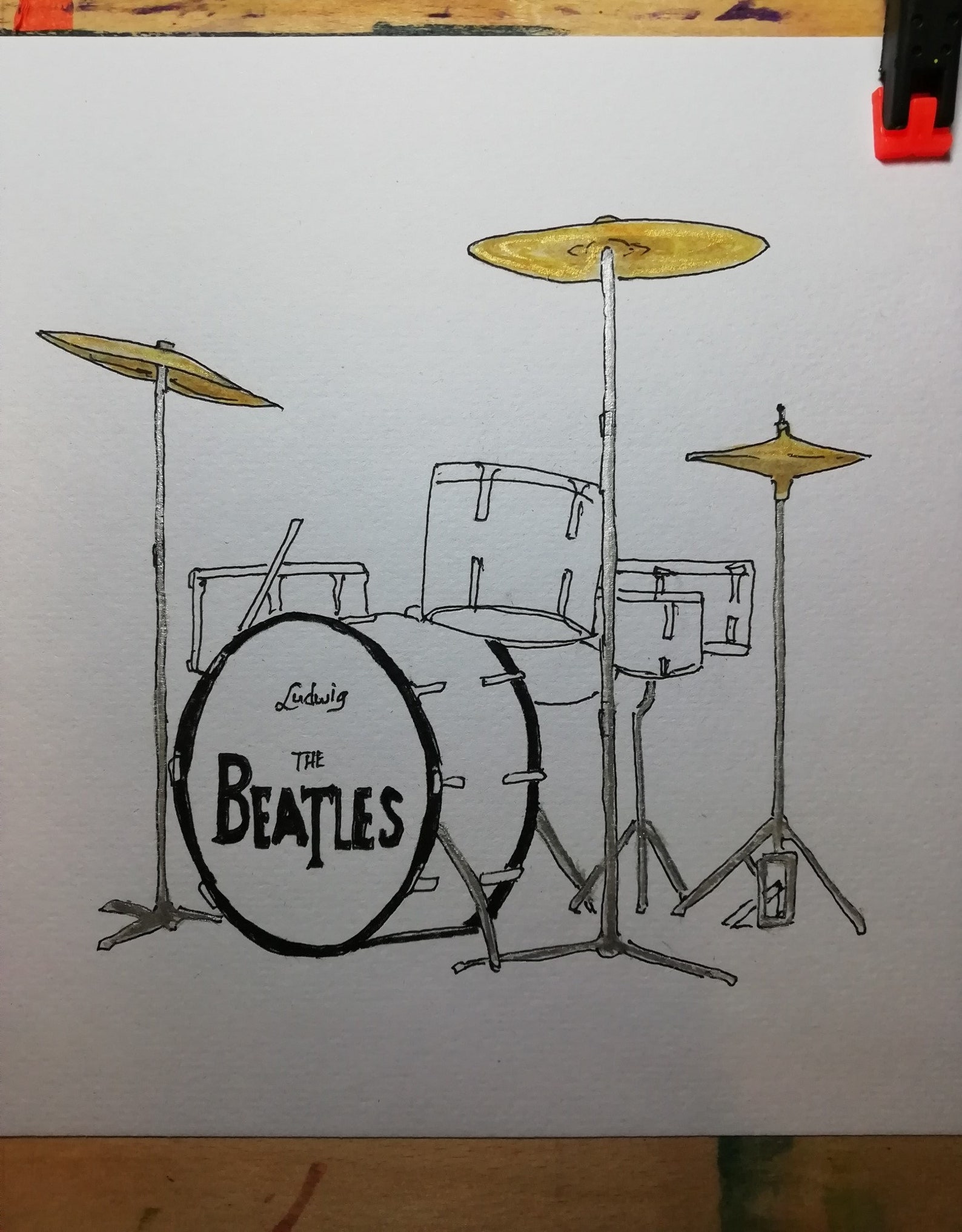Ringo's Kit - an Original Water Colour - Etsy